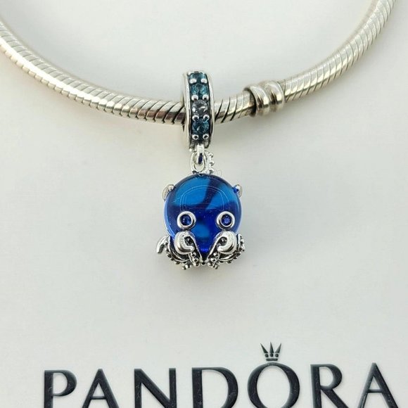 Pandora | Jewelry | Pandora Murano Glass Cute Octopus Dangle Charm ...